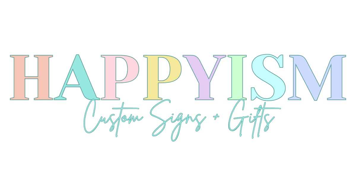 How to Mount Custom Wood Name Signs – Happyism, Inc.